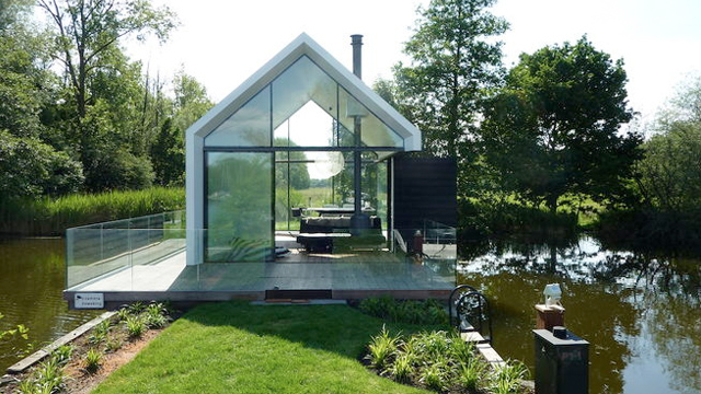 SHFT | Read | Glass Prefab Cabin by 2by4 Architects